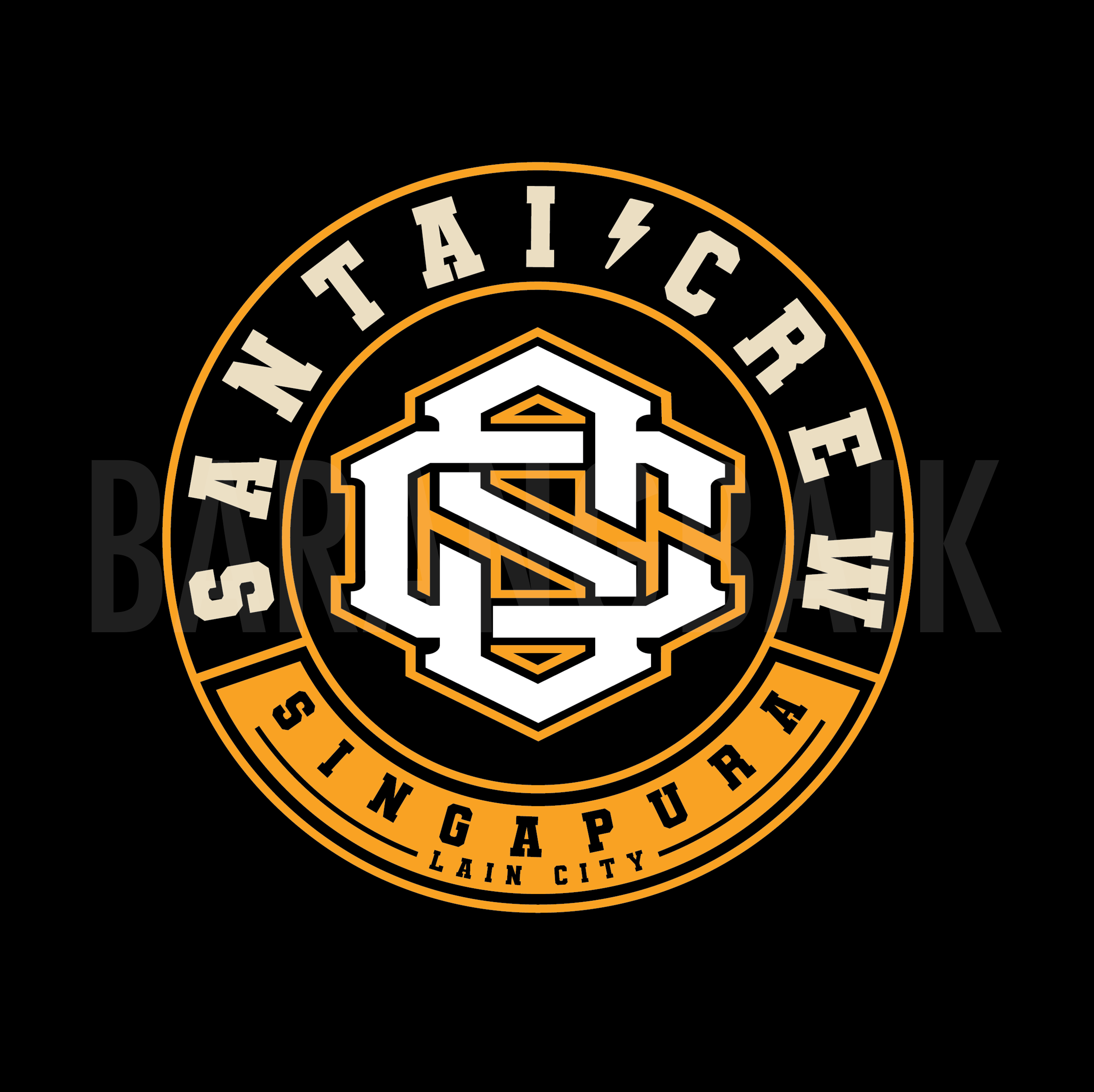 BarangBaik Tees - Santai Crew NFL Emblem – BarangBaik SG