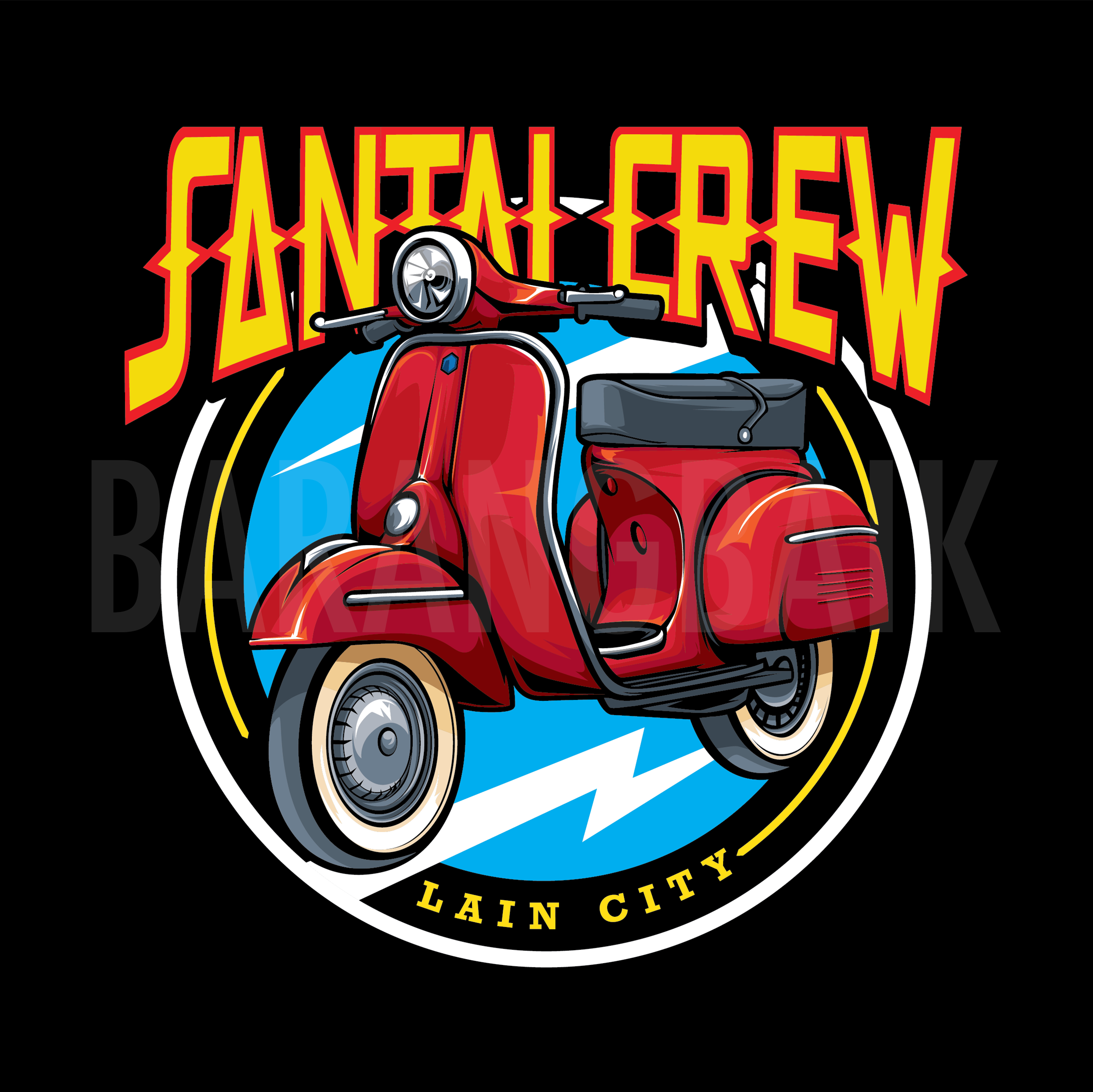 BarangBaik Tees - Santai Crew Tropical – BarangBaik SG